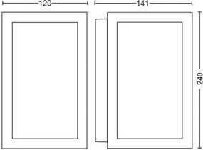 PH 17459/30/P7 HUE Impress VENKOVNÍ NÁSTĚNNÉ SVÍTIDLO RGBW 16W 1200lm 2000-6500K IP44, černá - PHILIPS HUE (915005842101)