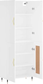 Skříň highboard bílá 69,5 x 34 x 180 cm kompozitní dřevo 3195771