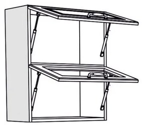 Horní skříňka IN MDF VH 60 - béžová lesk