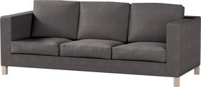 Potah na pohovku IKEA Karlanda 3-místná nerozkládací, krátký barva šedá látka pletený vzor