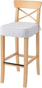 Sedák na židli IKEA Ingolf - barová barva šedá látka pletený vzor