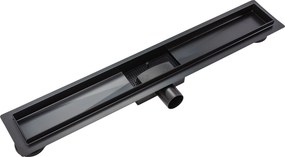 Rea Pure Neox, odtokový žlab 70cm, černá matná, REA-G6602