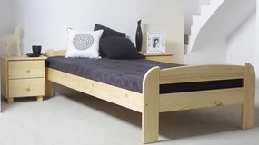 ImportWorld Dřevěná postel Bořek 90x200 + rošt ZDARMA (Barva dřeva: Borovice)