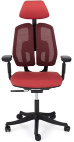 Ergonomická kancelářská židle Liftor Active, červená (textil + síťovina)