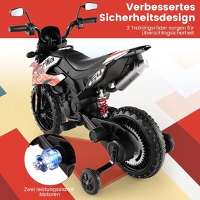 Costway 12 V Dětská elektromotocykl s tréninkovými koly licencovaná
