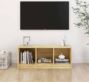 vidaXL TV stolek 104 x 33 x 41 cm masivní borové dřevo [809960] Barva: Přírodní