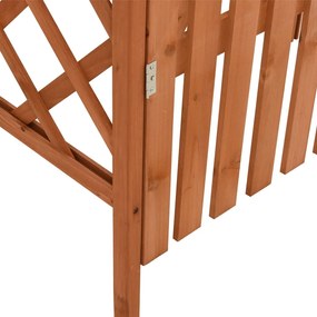 vidaXL Marketos Pergola s brankou 116 x 40 x 204 cm masivní jedle