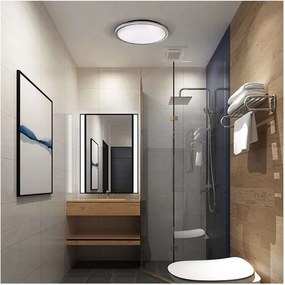 LED stropní světlo odolné vůči vlhkosti WO826 - průměr 30 cm, bílá