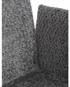 Jídelní židle, šedá, látka bouclé, DCH-W1117 GREY2