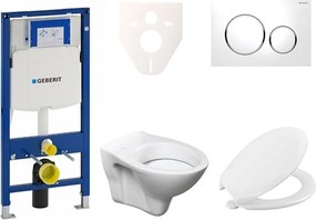 Cenově zvýhodněný závěsný WC set Geberit do lehkých stěn / předstěnová montáž+ WC S-Line S-line Pro 111.300.00.5NR4
