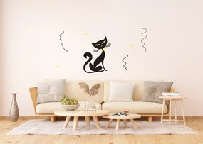 Samolepka na zeď Okouzlující Kocour | 65 x 85 cm | DFL0415