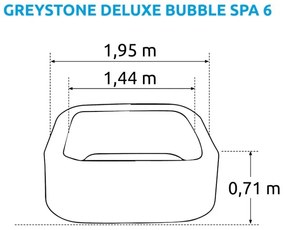 INTEX Bazén vířivý nafukovací Greystone Deluxe Bubble Spa 6