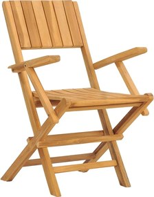 vidaXL Skládací zahradní židle 8 ks 55x61x90 cm masivní teakové dřevo [3155063]