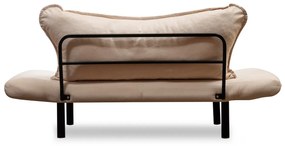 Designová rozkládací pohovka Wenda 140 cm krémová