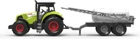 RAPPA - Traktor plastový se zvukem a světlem s vlečkou na postřik / od