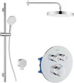 kielle Oudee - Termostatická baterie pod omítku | pro 2 spotřebiče | s