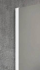 Erga Paris, sprchová zástěna Walk-In 30x200 cm, 8mm sklo námraza, bílý profil, ERG-V02-PARIS-030x200-FR-WH