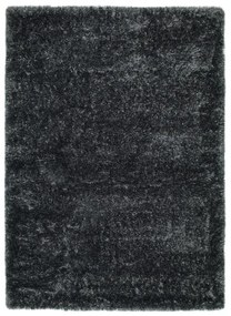 Antracitově šedý koberec Universal Aloe Liso, 140 x 200 cm