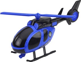 LEAN Toys Policejní souprava: Nákladní auto, odtahovka, auto, vrtulník, světla, zvuky
