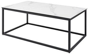 Keramický konferenční stolek Sloane 100 cm bílý mramor