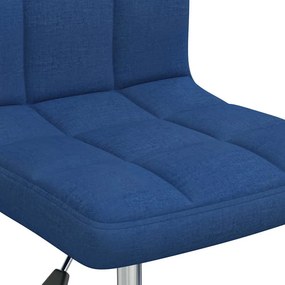 Otočná jídelní židle modrá textil 3087535