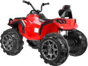 Ramiz Dětská čtyřkolka ATV na baterie červená + EVA kola + MP3 rádio + LED + pomalý start