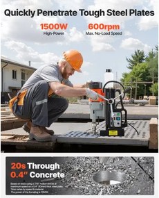 Magnetická vrtačka, 1500 W VEVOR