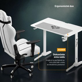 Herní stůl 100 cm bílý: Diablo X-Mate 1000
