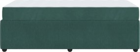 Rám postele Tmavě zelená 90 x 200 cm textil 3398350