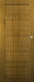 Interiérové dveře vasco doors SANTIAGO plné, model 1 Průchozí rozměr: 70 x 197 cm, Orientace dveří: Levé dveře, Dekor: Dub riviera