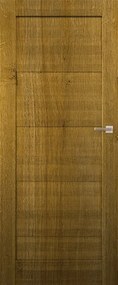 Interiérové dveře vasco doors SANTIAGO plné, model 1 Průchozí rozměr: 70 x 197 cm, Orientace dveří: Levé dveře, Dekor: Dub Aljaška