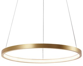 LED závěsné světlo Circle, zlatá, Ø 39 cm