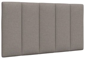 Polštář na čelo postele Hanko taupe 90 cm textil