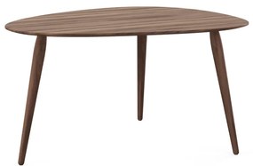 Odkládací stolek Play Trioval z dubového masivu- Ø90 Rozměry:: 90x38cm, typ dřeva:: přírodní ořech