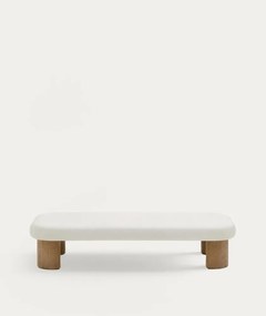 Zahradní konferenční stolek s betonovou deskou 70x140 cm Labra – Kave Home