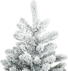 Umělý Skládací Vánoční Strom s stojanem Bílá 150 cm PVC a ocel 3397701