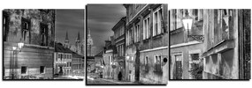 Obraz na plátně - Magické noční staré město - panoráma 5258QD (90x30 cm)