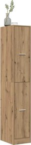 Skříňka na léky dub artisan 30 x 41 x 174,5 cm kompozitní dřevo 3309635