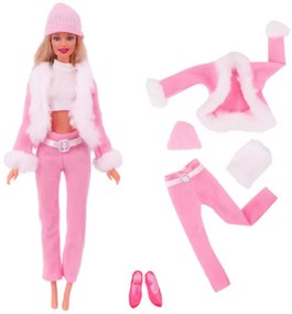 Módní oblečení pro Barbie - sady oblečení Varianta: Z763 růžový set s čepicí