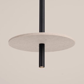 Sollux Lighting Závěsná lampa FELTRO 1 černá/béžová
