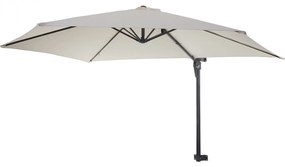 Nástěnný slunečník Casoria 3 m - polyester hliník/ocel - krémová