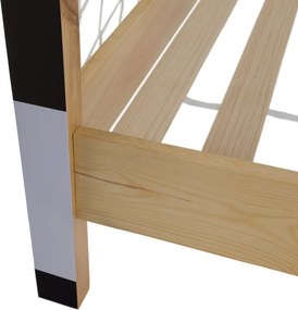 Montessori postel, přírodní/bílá/černá, 90x200, FUTAL Kondela 0000396832