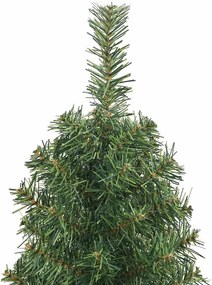Úzký umělý vánoční stromek se stojanem zelený 120 cm PVC 328480