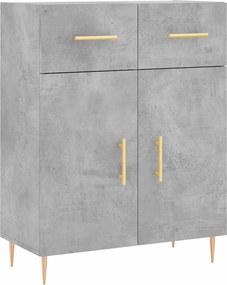 Skříň highboard betonově šedá 69,5x34x180 cm kompozitní dřevo 3198141