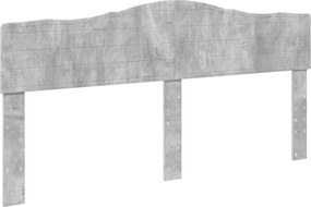 Rám postele s čelo Betonově šedá 200 x 200 cm Kompozitní dřevo 3413155