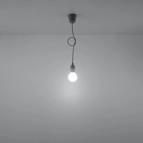 Sollux Lighting Závěsné svítidlo DIEGO 1 šedé