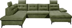 XXXLutz SEDACÍ SOUPRAVA, textil, olivově zelená MID.YOU - Sedací soupravy - 002220053713