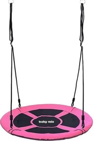 Houpací kruh čapí hnízdo 100 cm Baby Mix růžový