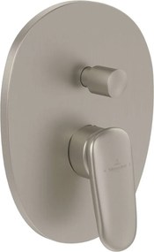 Villeroy & Boch Antao - Baterie pod omítku, pro 2 spotřebiče, matný kartáčovaný nikl TVT11100100064