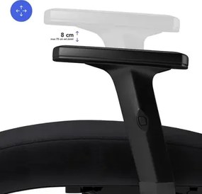 SENSE7 Tone černá / Kancelářské ergonomické křeslo / nosnost 130 kg